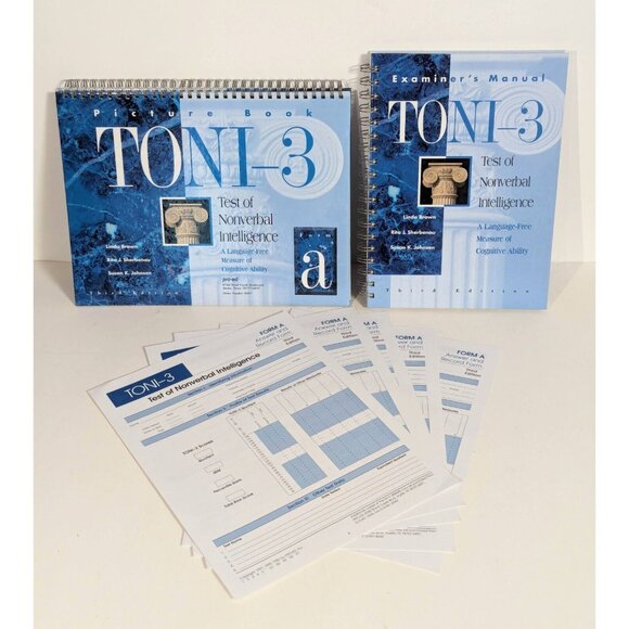 Other | Vintage Toni3 Test Of Nonverbal Intelligence Third Edition Iq ...